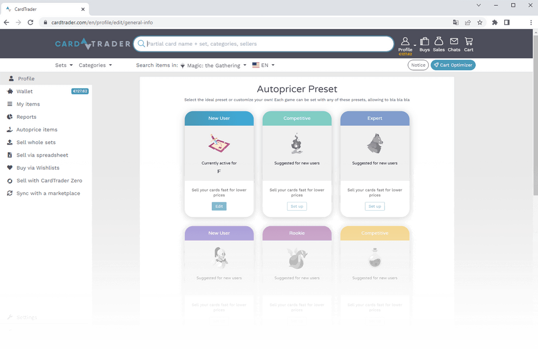 CardTrader ENG - BuyList